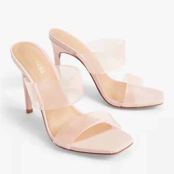 Express | Shoes | Nwtexpress Barely There Double Banded Heels | Poshmark